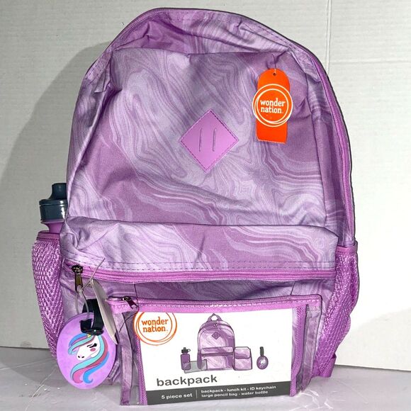 wonder nation | Accessories | Wonder Nation Purple Swirl Backpack 5pc ...